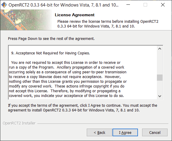 Installing openrct2 - wopoicover