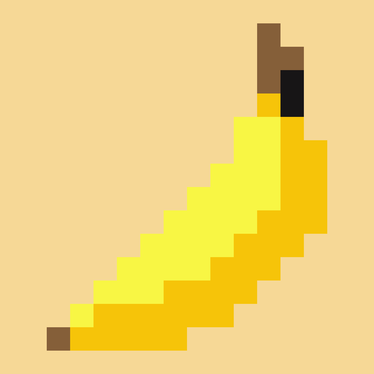 Minecraft Banana Pixel Art