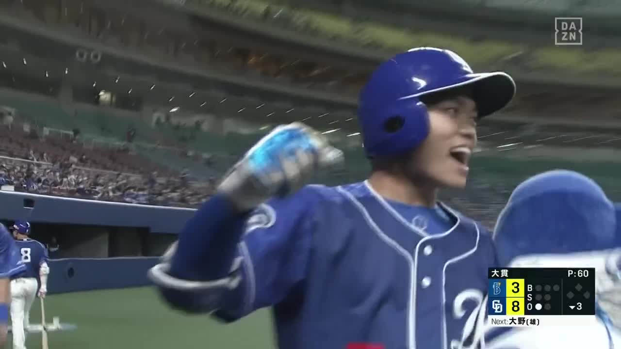 Dazn Japan On Twitter 💥💥根尾昂 グランドスラム💥💥 やっぱり持ってるこの男👏🎊 うれしいプロ初本塁打が満塁ホームラン🌈⚾ ⚾プロ野球202154 🆚中日