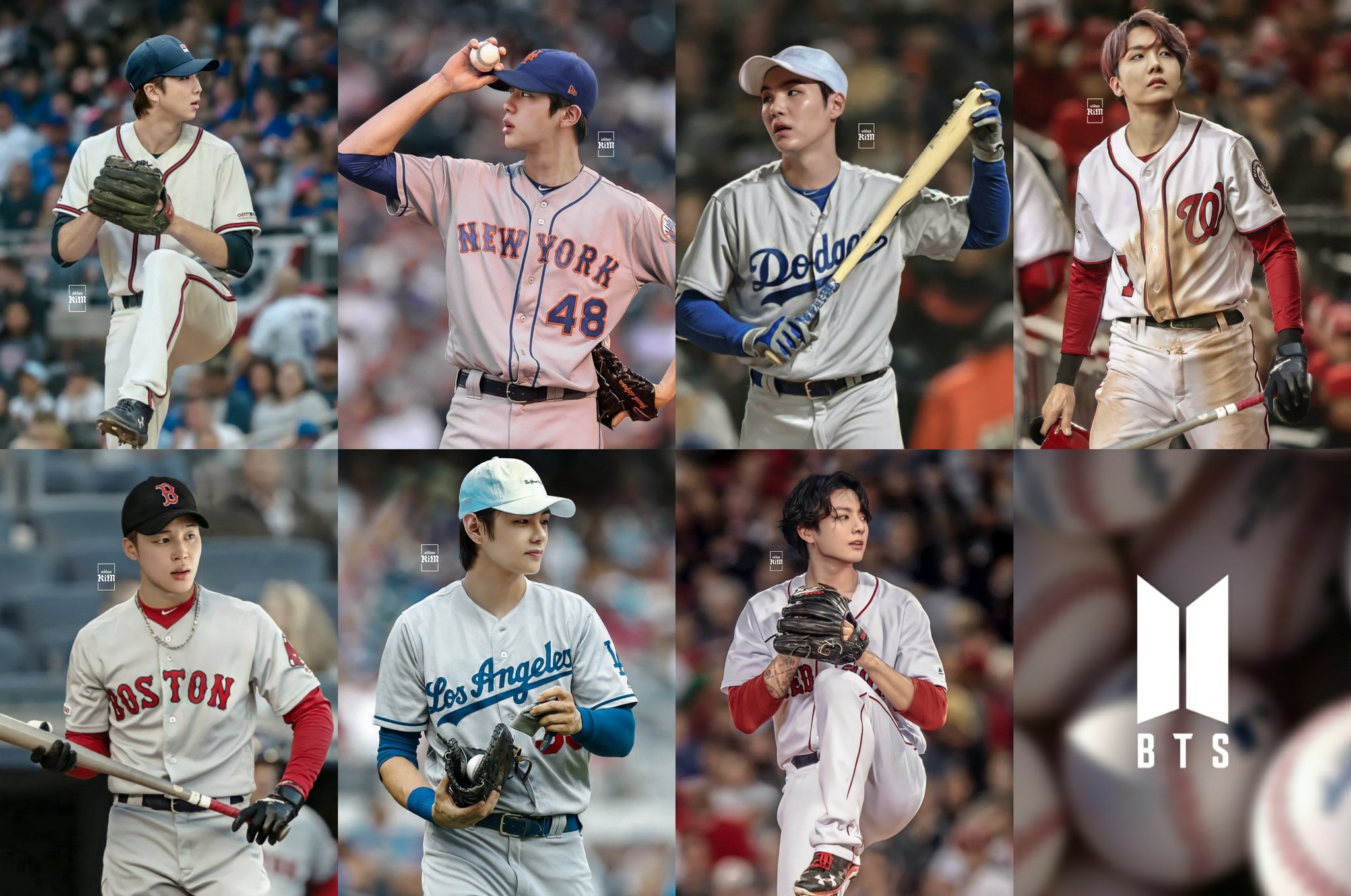 ai on Twitter: "[Manips] BTS as Baseball Player!⚾️…