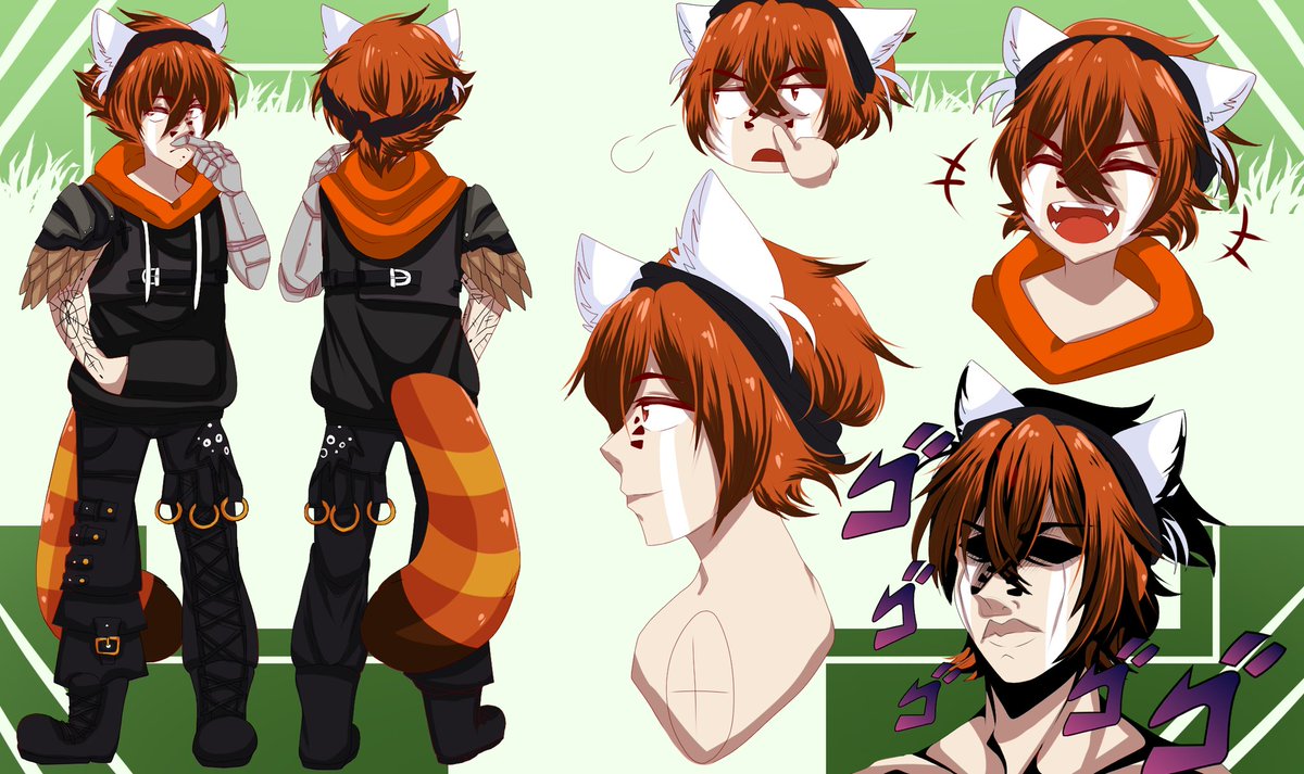 Anime Red Panda Boy