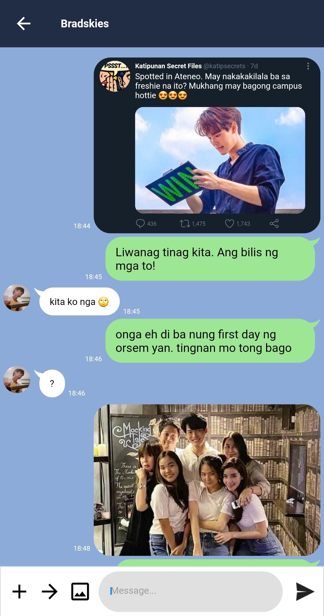 #SS9inManila 💙 on Twitter: "🌠Tadhana - BrightWin and EarthMix filo sns au 057 earth talaga ...