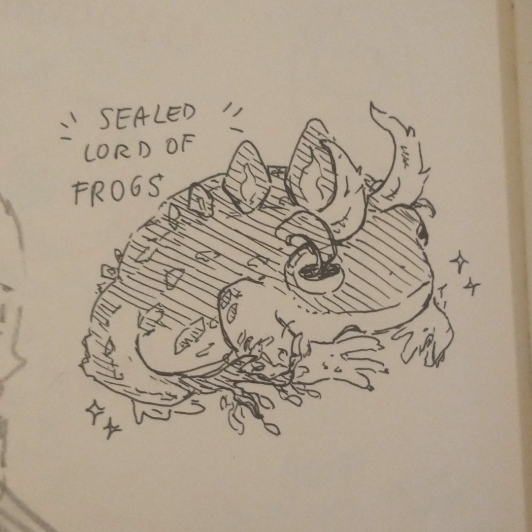 「human form azhdaha? no, frog form azhdah」|oli 🫐🌷🐯の漫画