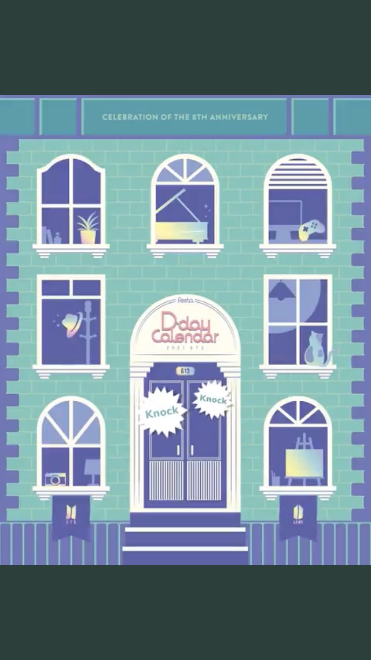 doolset🍊 on Twitter: "💜 knock knock 🎨 (easel) who’s this? 💜 this is Festa D-Day Calendar 🪴 wow ...