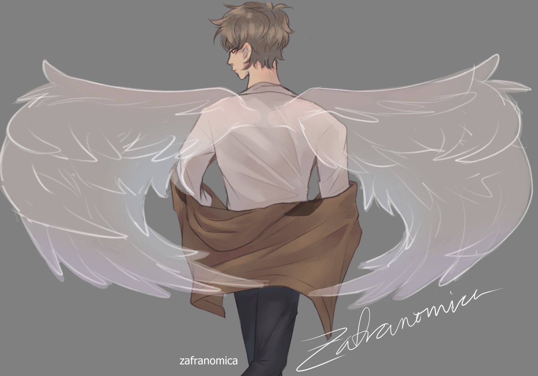 Anime Boy Guardian Angel