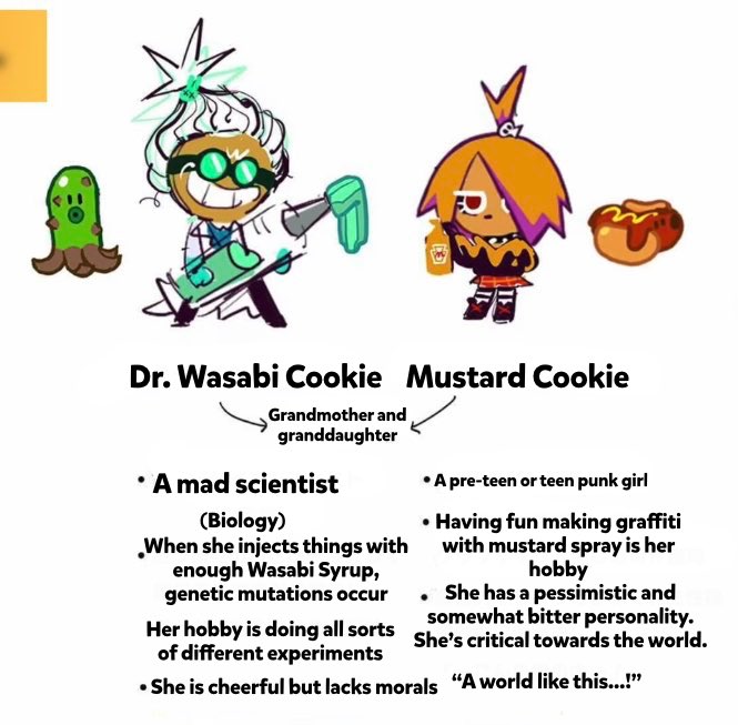 🍓 Cookie Run Tips 🍇 On Twitter Concept Artwork Of Dr Wasabi Cookie Featuring Mustard And