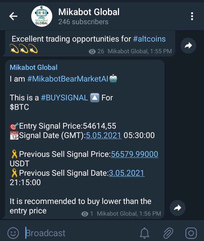 Mikabot Global on Twitter: "#mikabot ai bot has produced #buysignal for #bitcoin earlier on. As ...