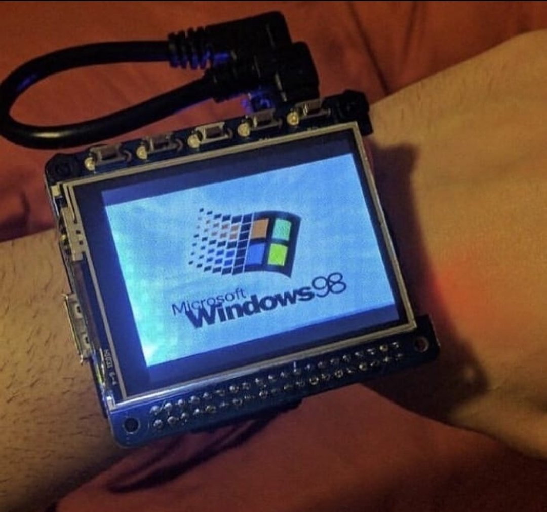 Windows Central on Twitter: "reject Apple watch embrace Windows 98 watch…