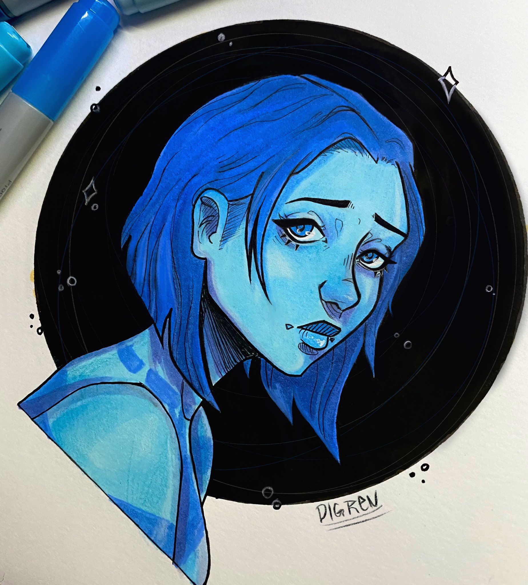 Halo Cortana Drawing