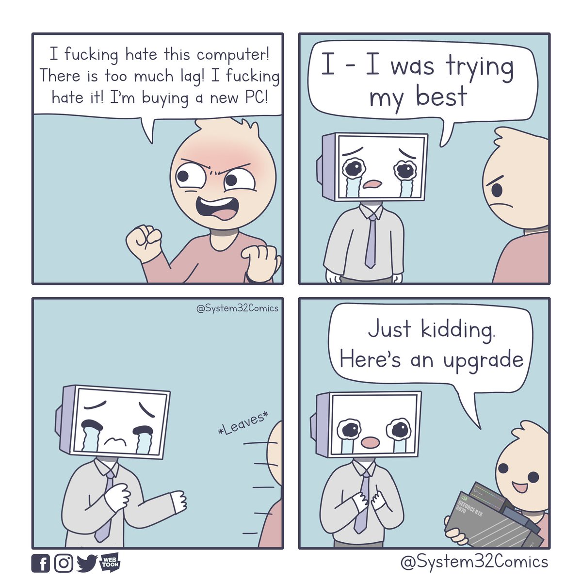 「WinRar, an old comic gem 」System32Comicsの漫画