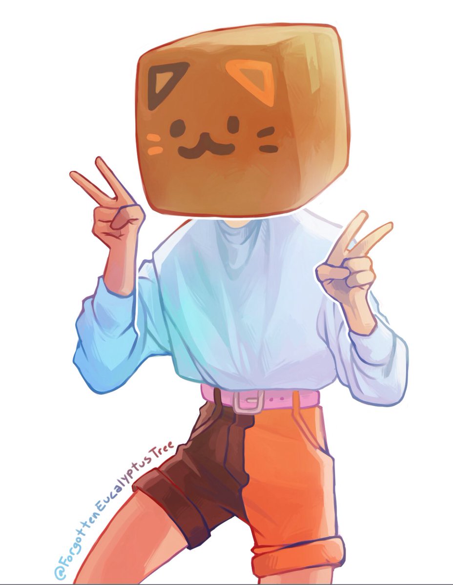 「Painting of @cuptoast I did during strea」|Eucaのイラスト