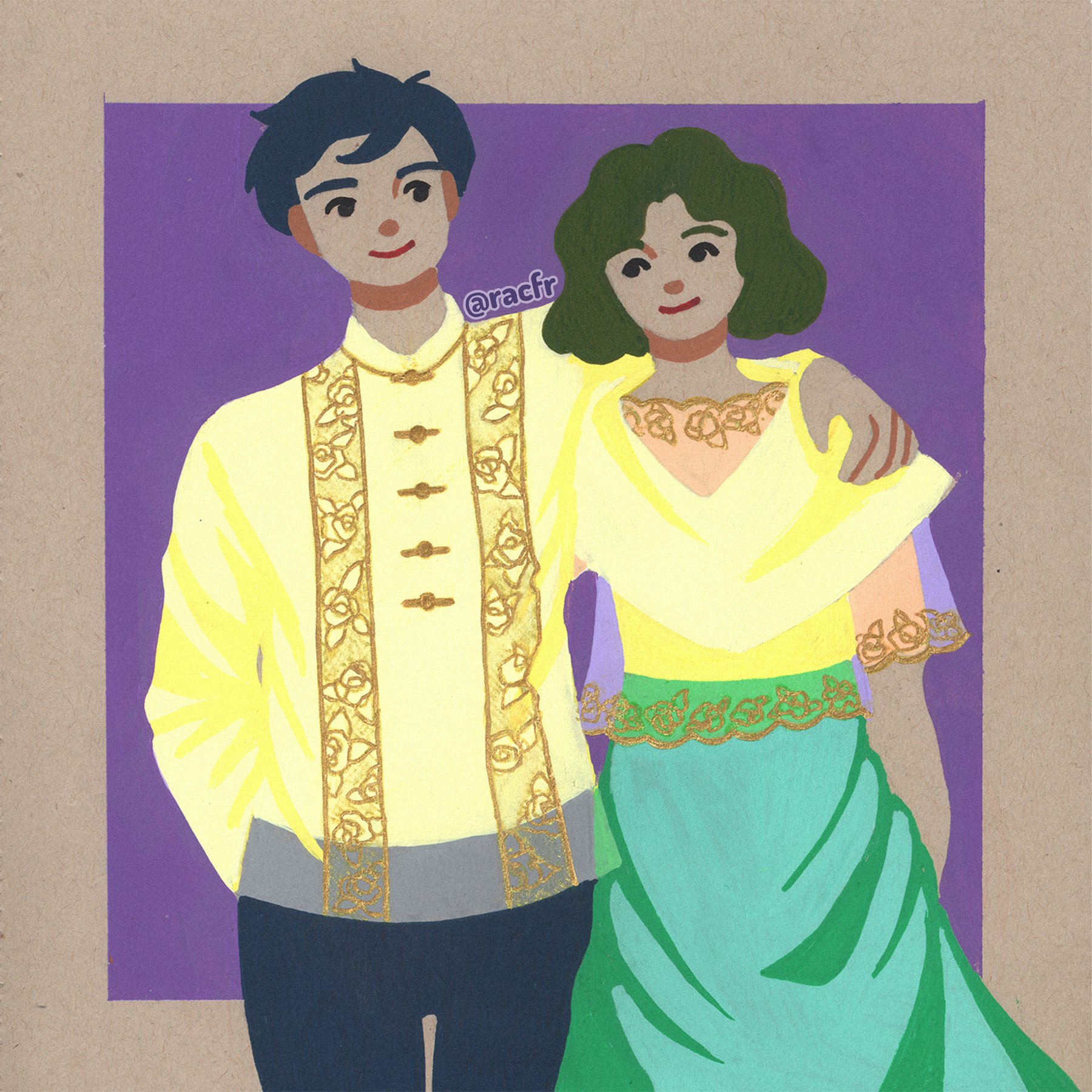 Barot Saya And Barong Tagalog Animated