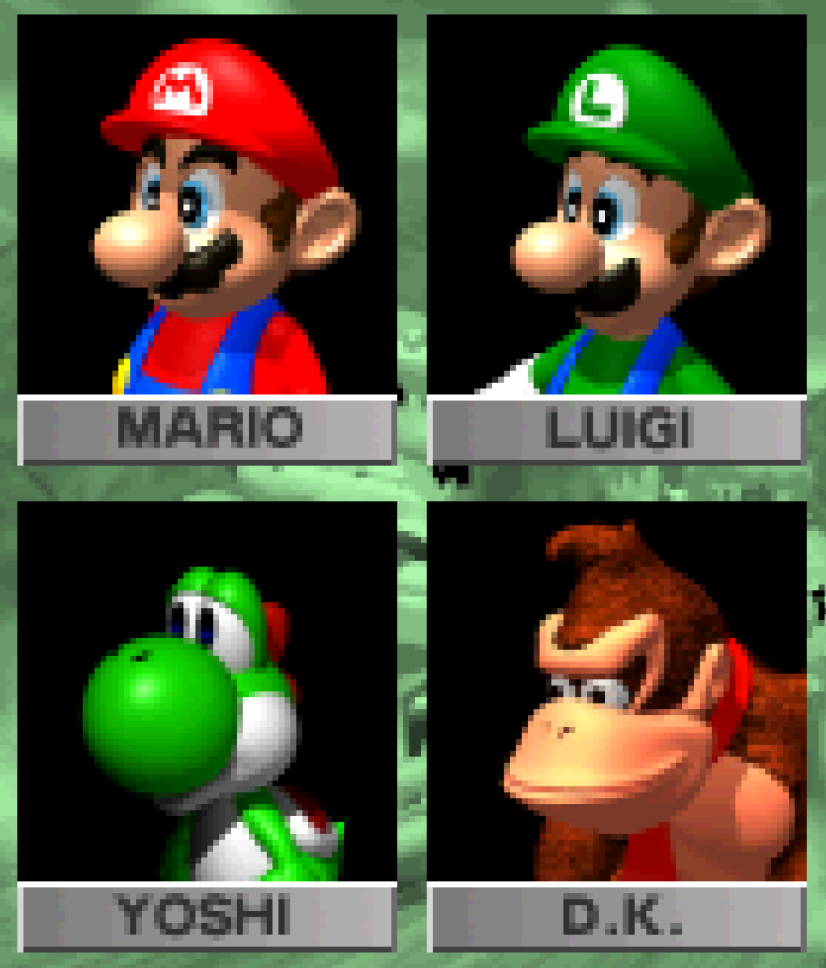 Mario Kart 64 Characters Select