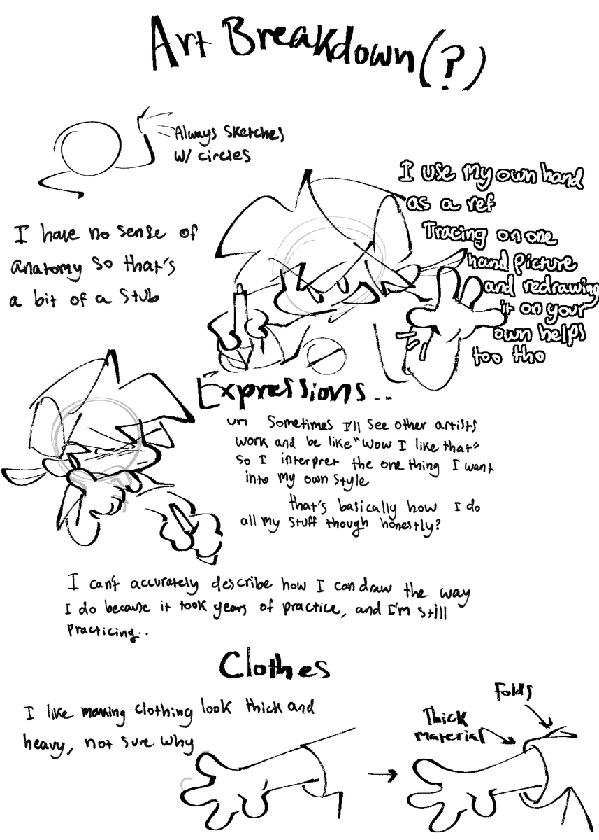 「someone on tumblr wanted me to breakdown my art o,o 」☎️ EYE.CHIVEの漫画