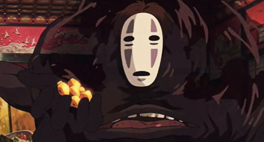 Spirited Away No Face Gold