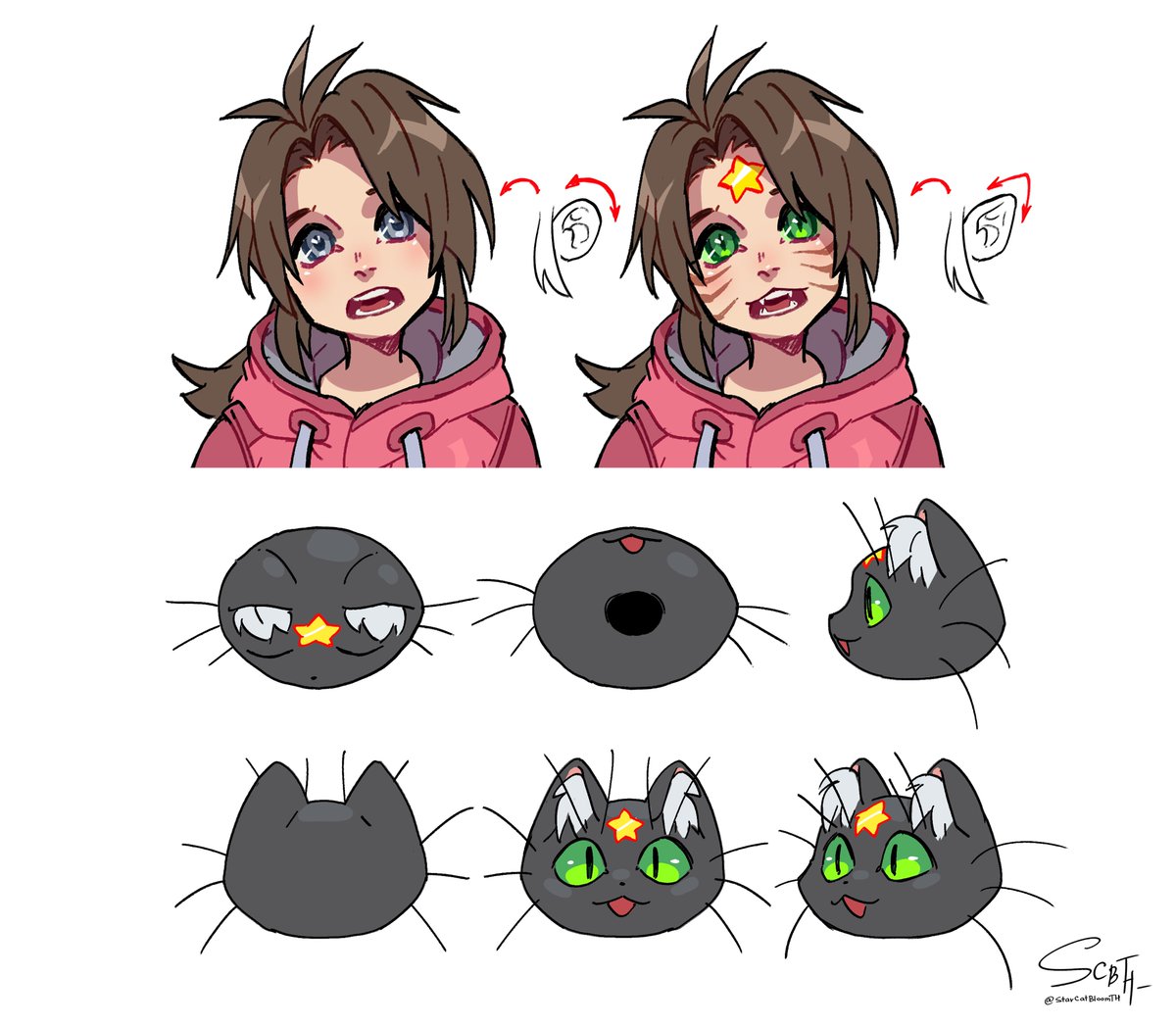 「Now StarCat has its own concept art with」|StarCat🌟COMMI$$IONS - OPEN🌟のイラスト