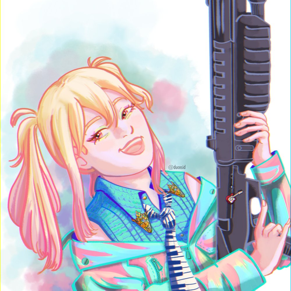 「Cyberpunk Red Rocker Girl Commission #c」|ducesidのイラスト