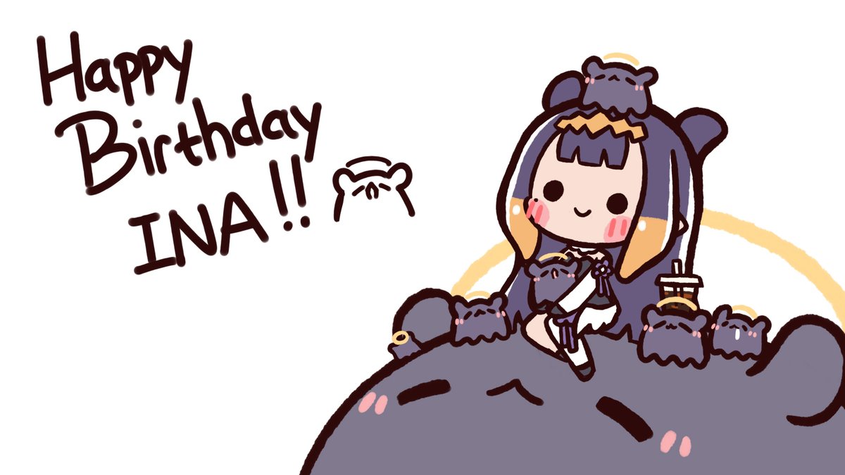 Happy birthday Ina, by @chrone_co : r/Hololive