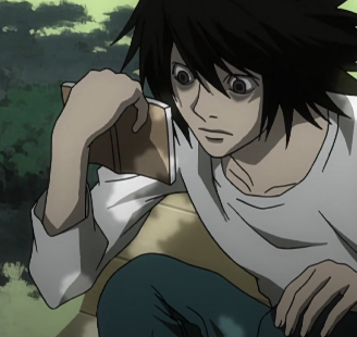 Death Note L Holding Phone