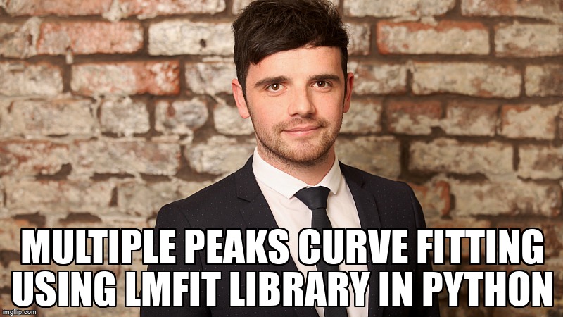 Meme Overflow On Twitter Multiple Peaks Curve Fitting Using Lmfit Library In Python T