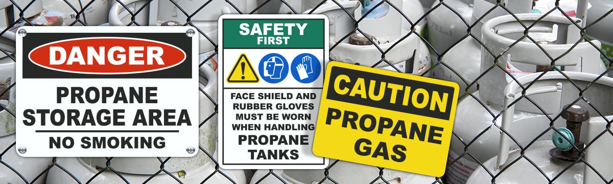 Propane Safety Signs