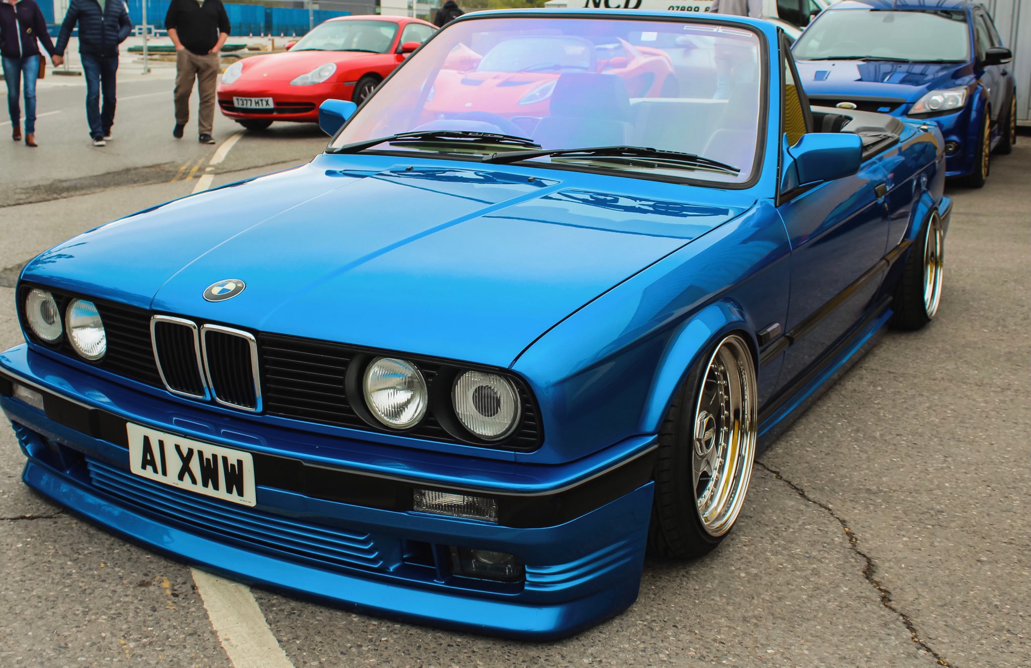 Stanced E30 Convertible