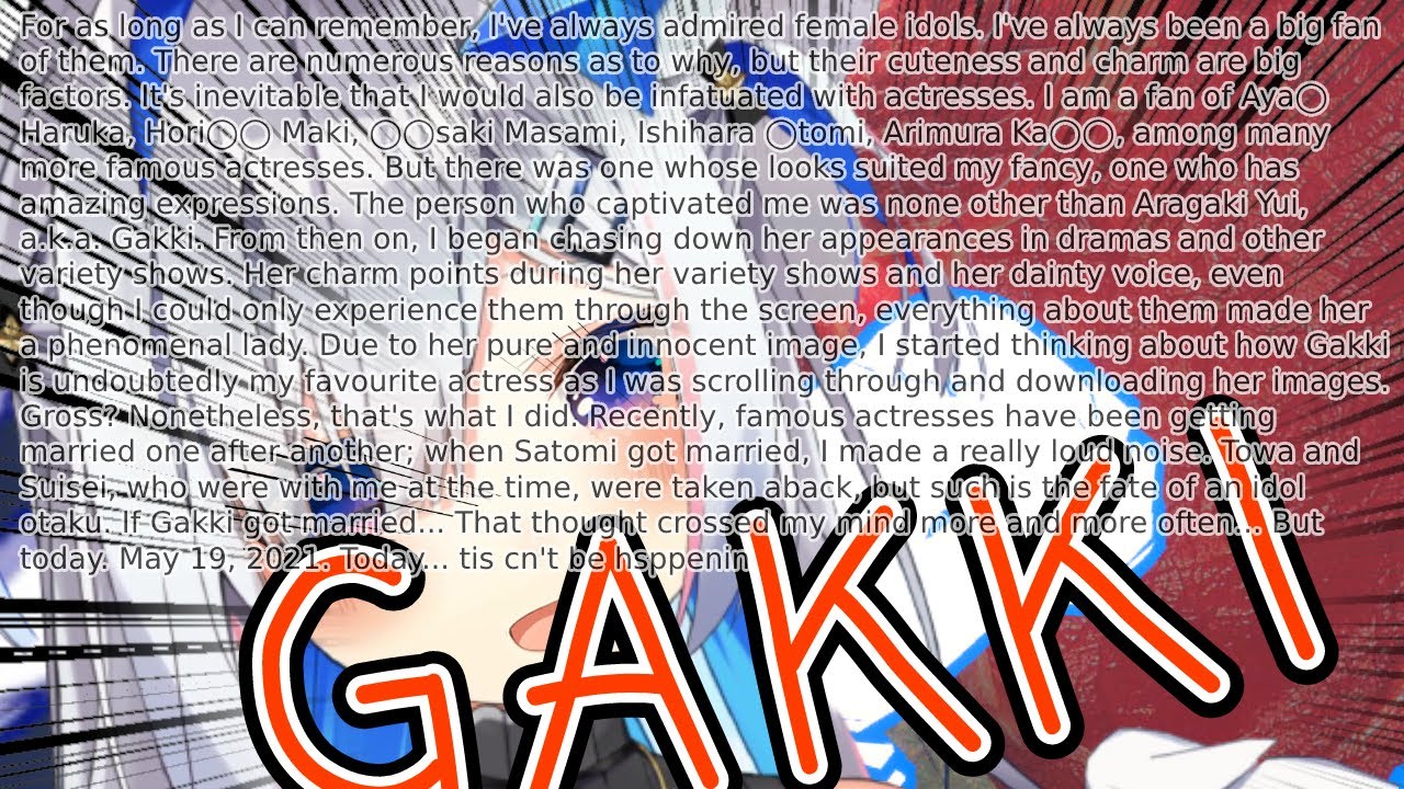 Good VTuber Subs Bot on Twitter: "GAKKI https://t.co/5sCNTqV74w Translated by ️ yamete kudasubs…