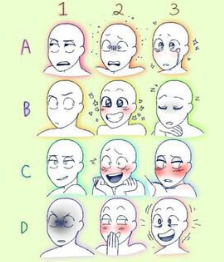 Chibi Expressions Chart