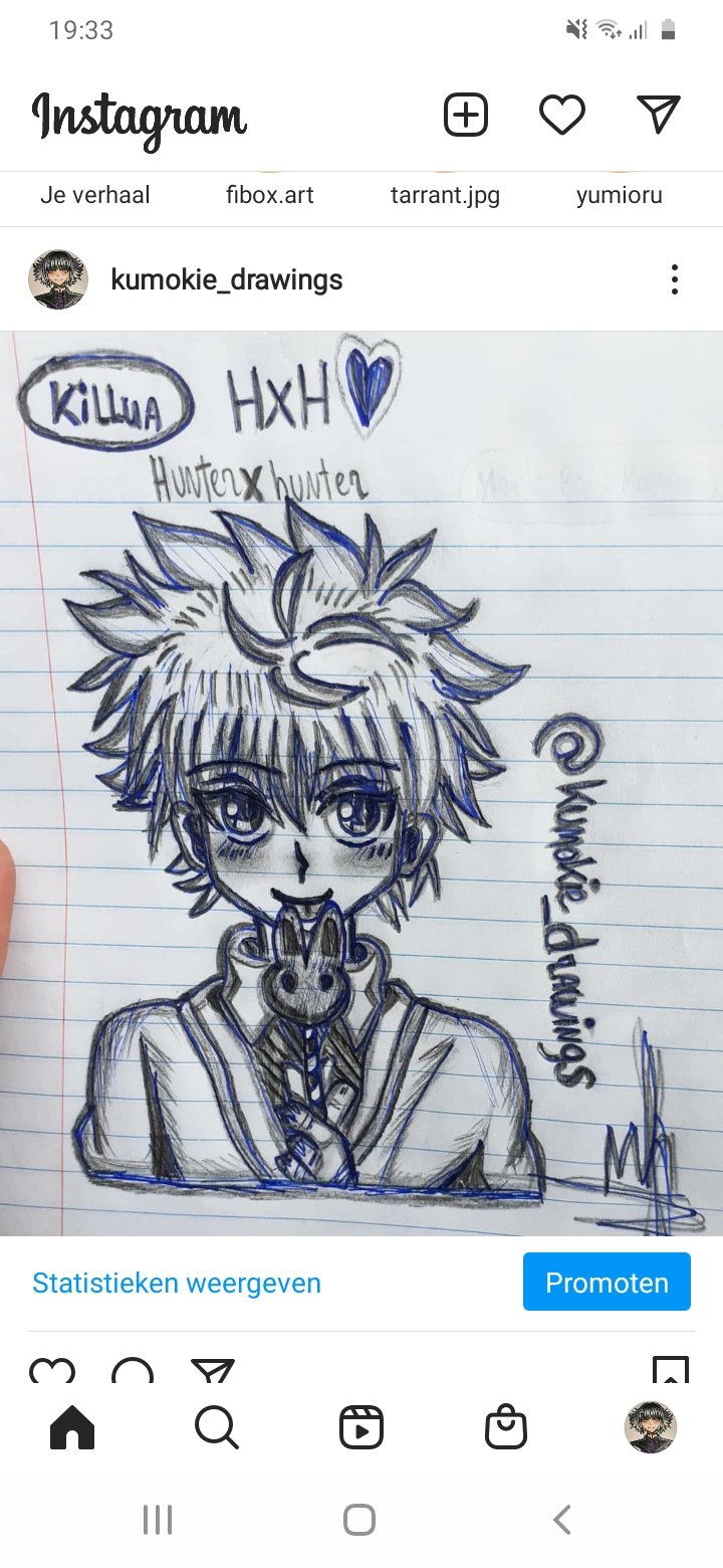 Killua Zoldyck Sketch