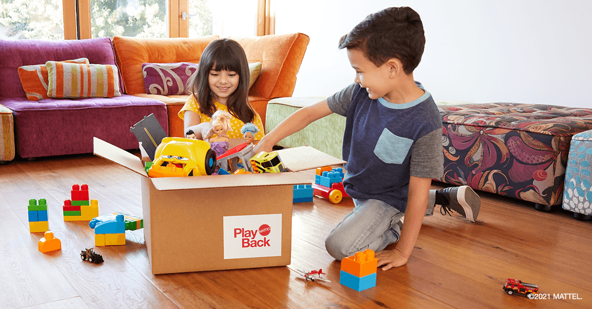 Kids Playing With Mattel Toys