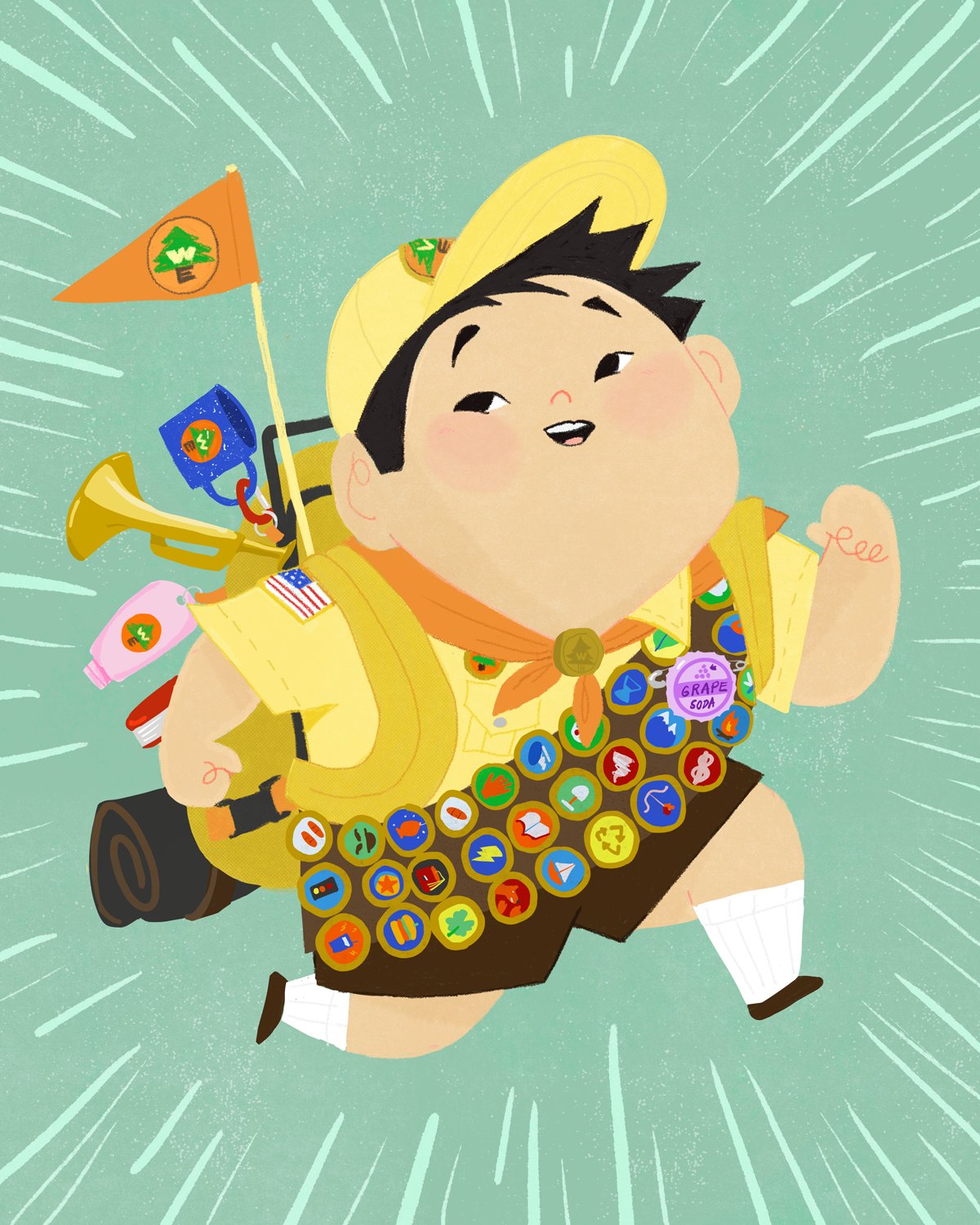 Up Movie Characters Russell Hd