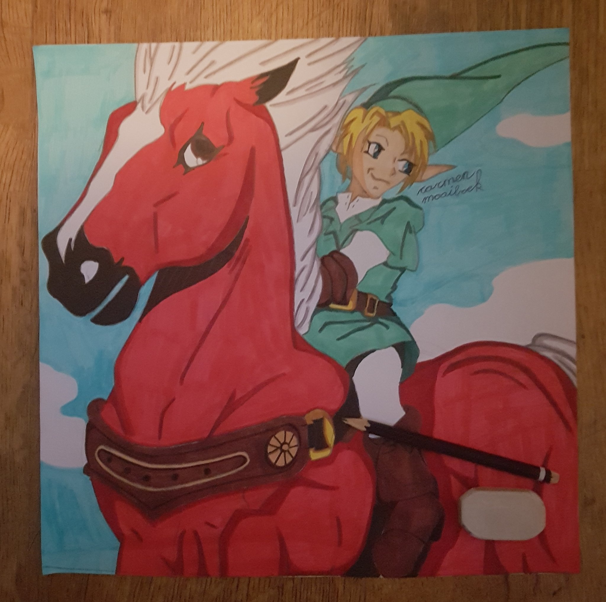 Link Legend Of Zelda Ocarina Of Time Drawing