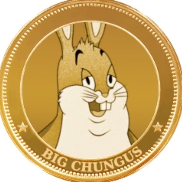 Big Chungus Coin Big Chungus Acrylic Image Plugs | Meme Gauges