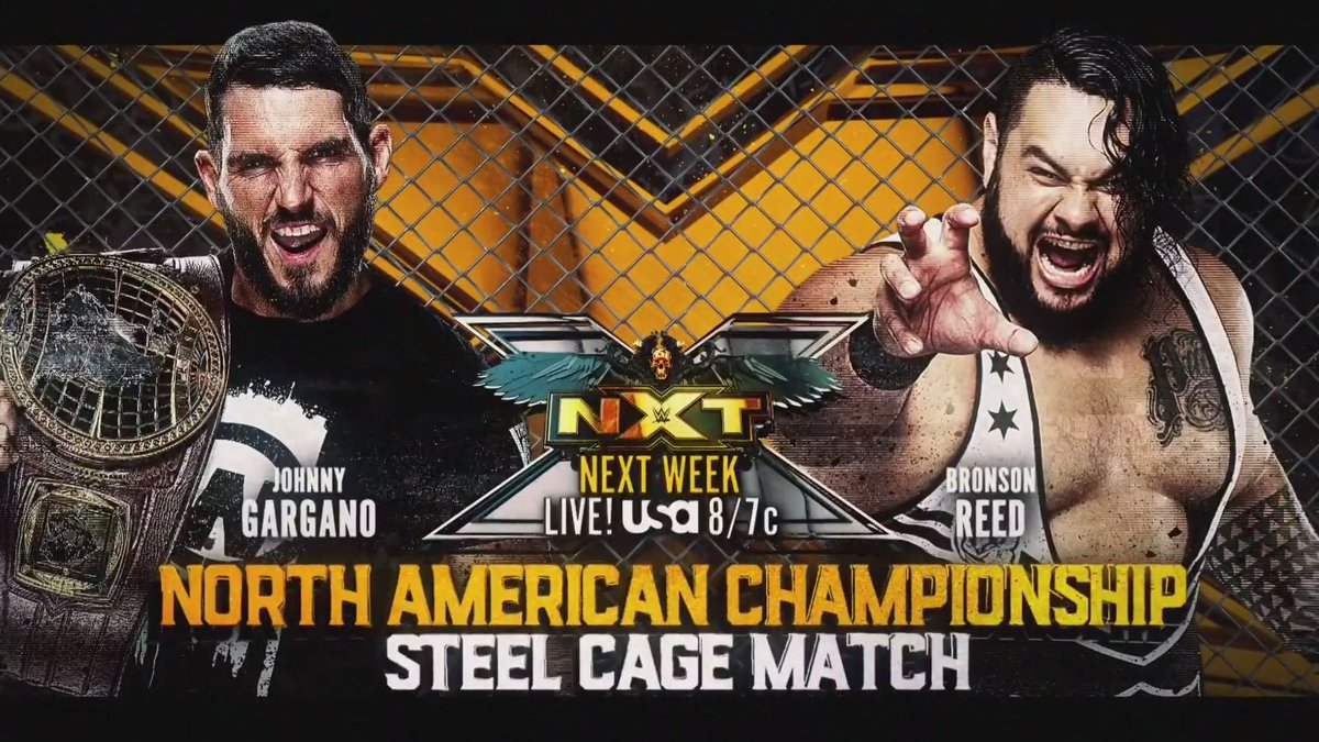Steel Cage Title Match And More Announced For Next Week’s NXT ...
