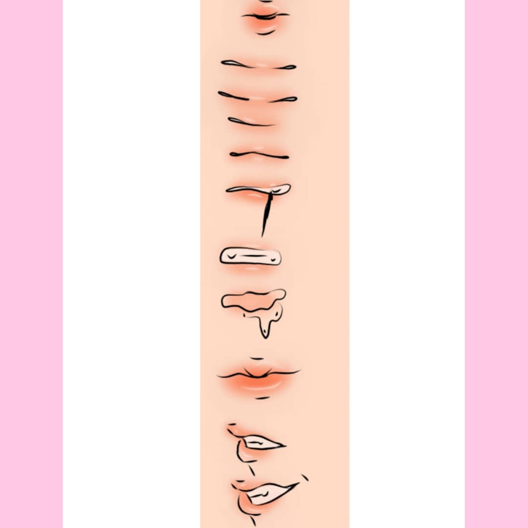 Easy Anime Lips To Draw