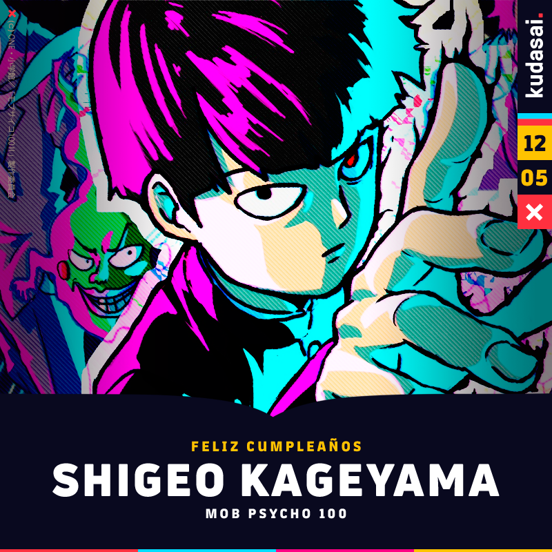 Kudasai on Twitter: "El 12 de mayo celebramos el cumpleaños de Shigeo "Mob" Kageyama, el ...