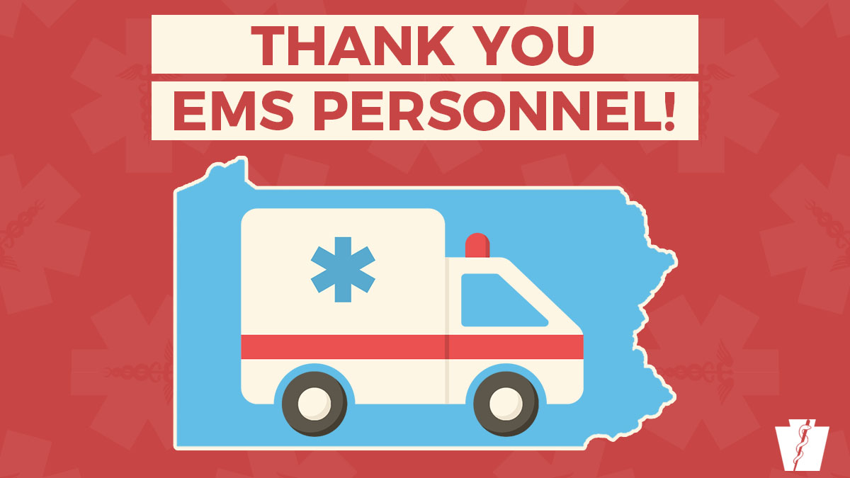 PA Emergency Management Agency on Twitter: "Thank a paramedic, EMT, and other EMS personnel ...
