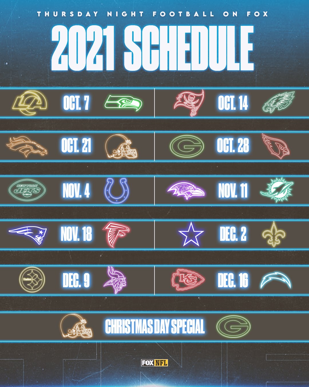 Thursday night football schedule 2019 store