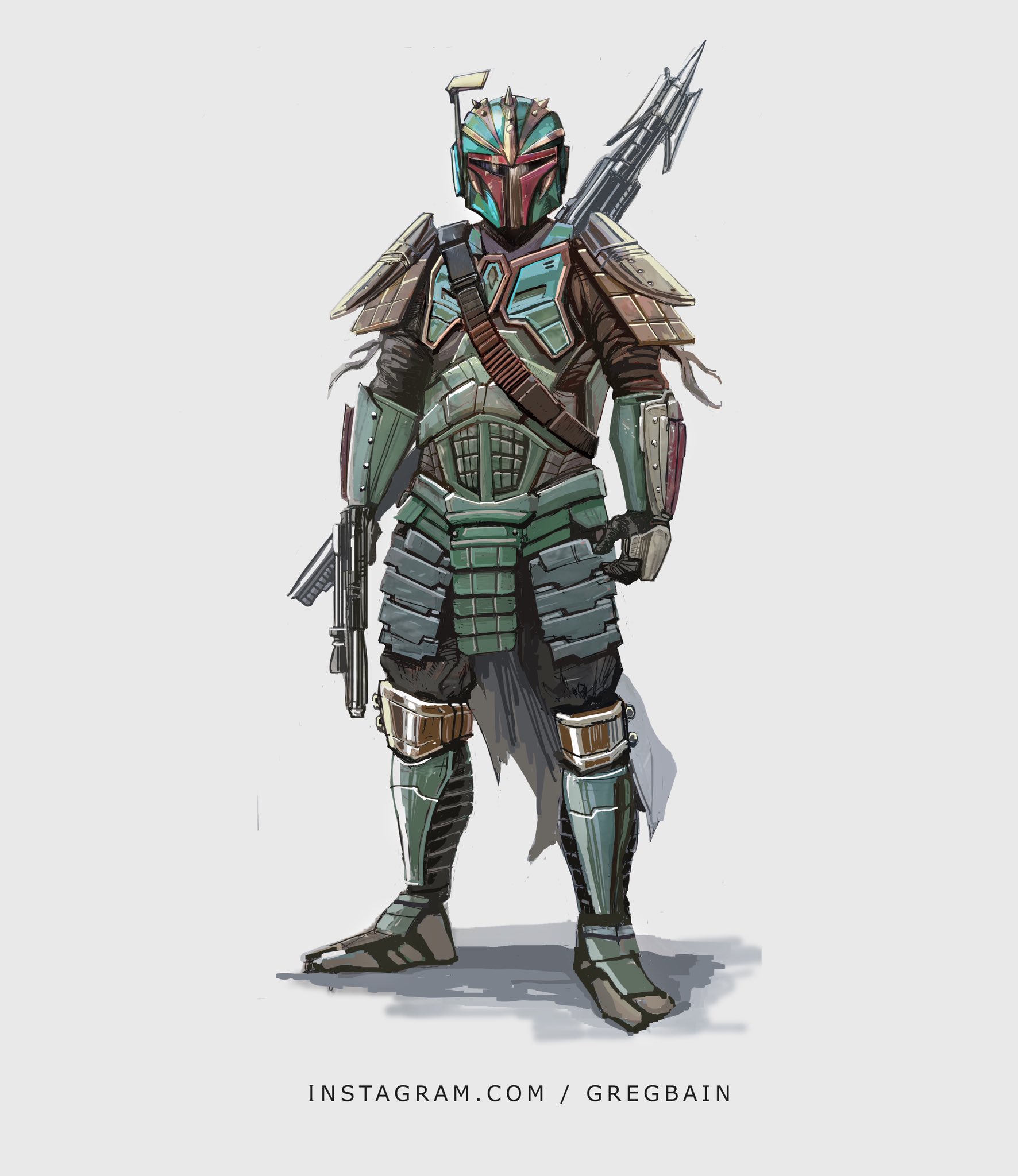 Samurai Armor Concept Art