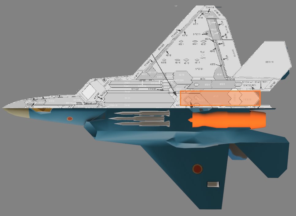 斑丸 on Twitter: "F-22(F119)と26DMU(ノズル延長XF9)…