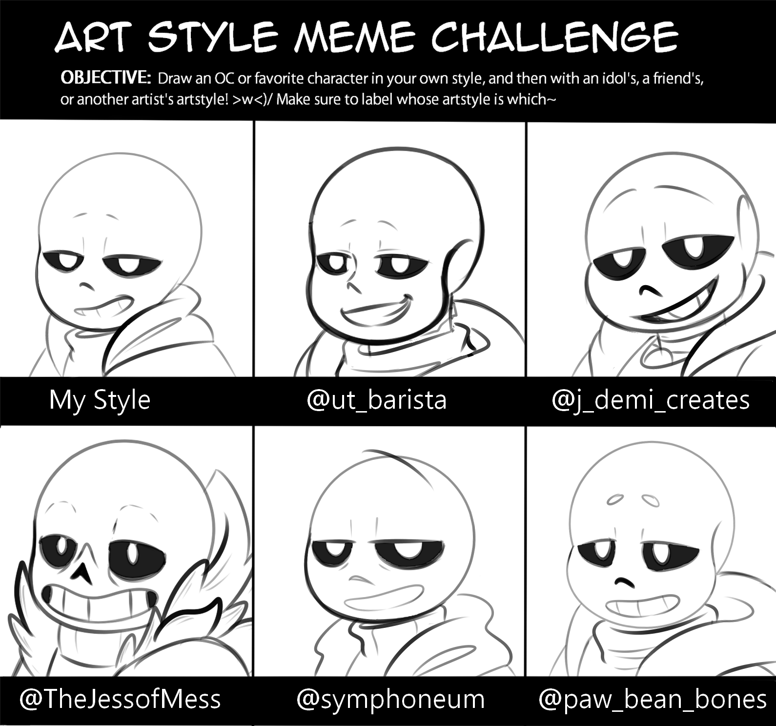 Character Challenge Meme Blank Template