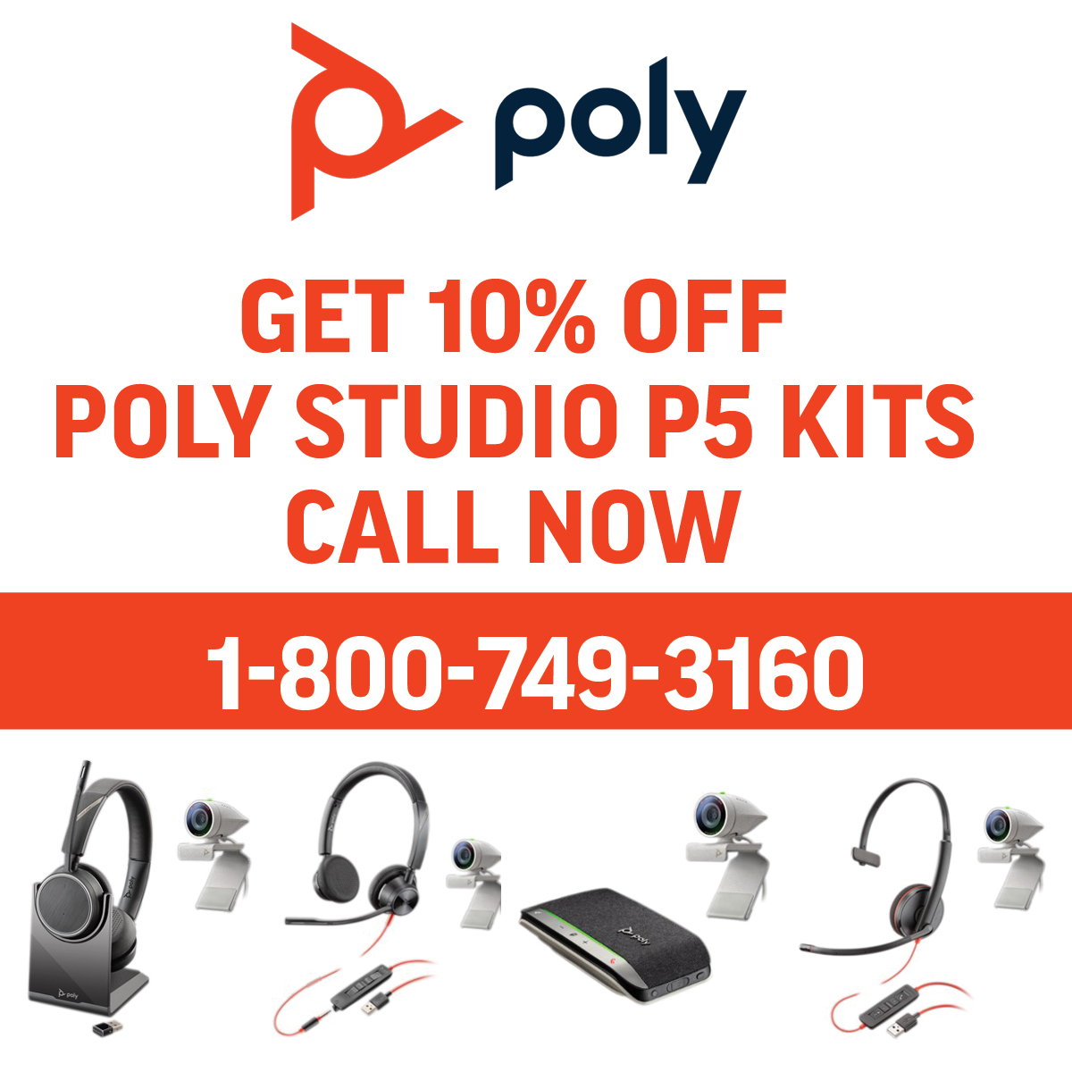 Call One, Inc. on Twitter: "The @PolyCompany Studio P5 Kits are now 10% off & will kick your ...