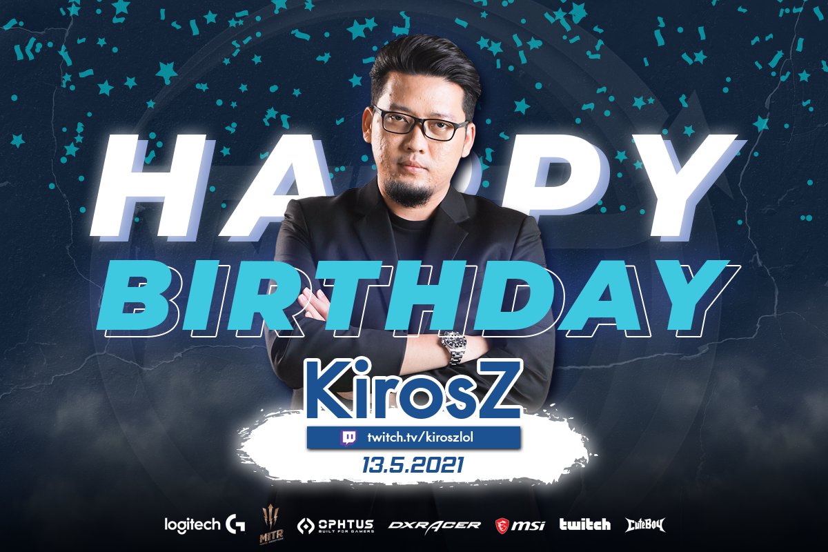 MiTHeSports on Twitter: "🎂Happy Birthday⁣ " KirosZ " - Director💕 สุขสันต์วันเกิดย้อนหลัง พี่อาท ...