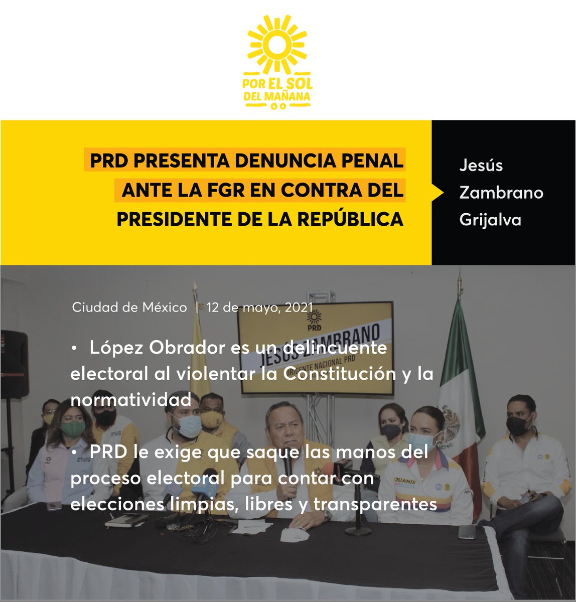 Prd On Twitter Prd Presenta Denuncia Penal Ante La Fgr En Contra Del