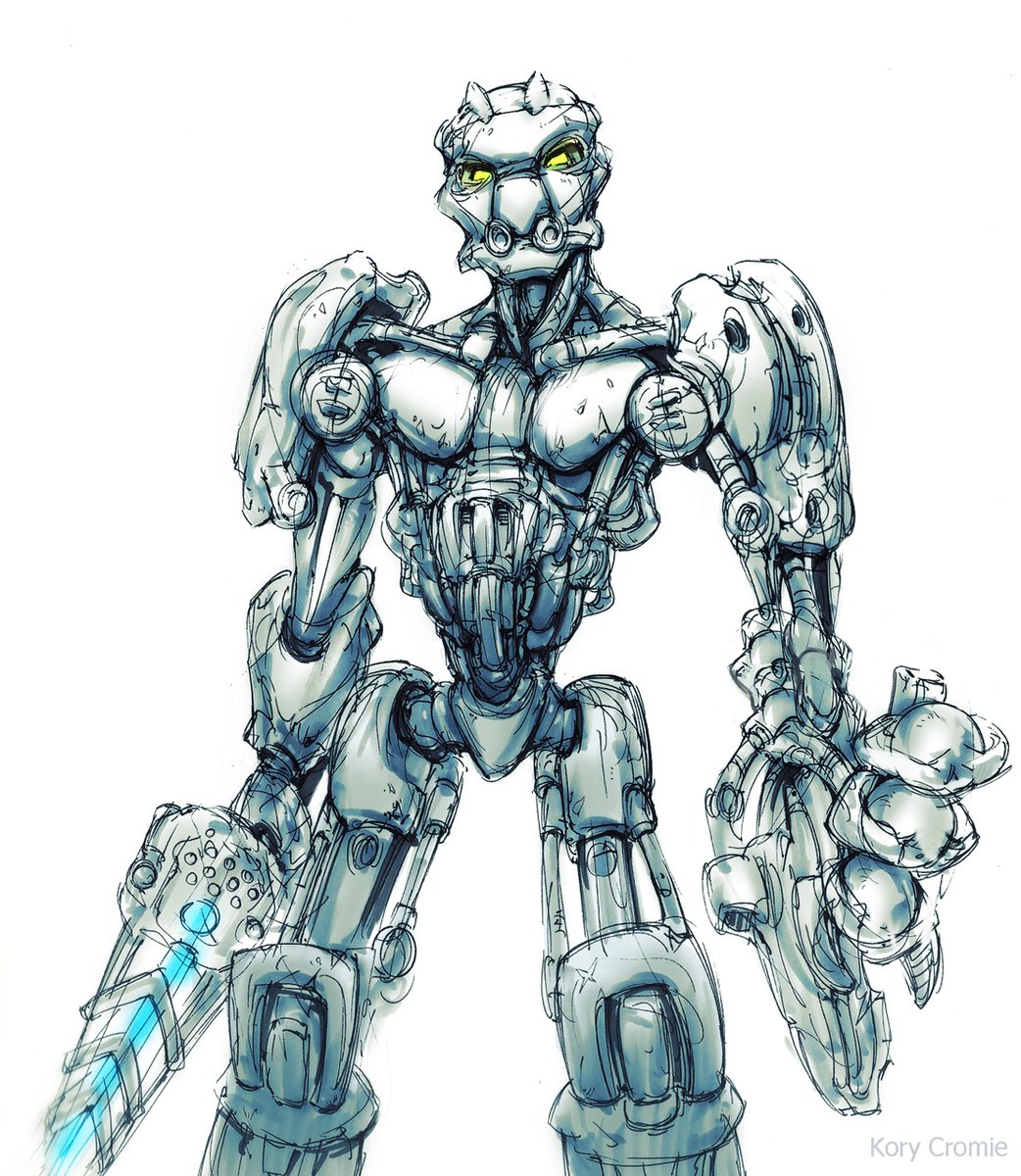 「Sketched Inika Toa Matoro from Lego Bion」|Kory Cromieのイラスト