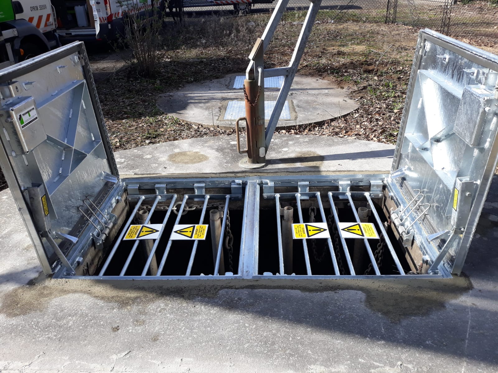 Enclosed Ramp Springs Covers Conventional Ramp Door Spring For 7' Wide