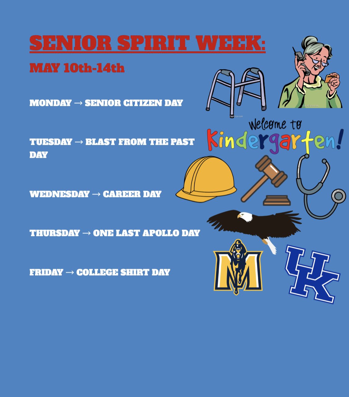 Blast From The Past Spirit Week Ideas