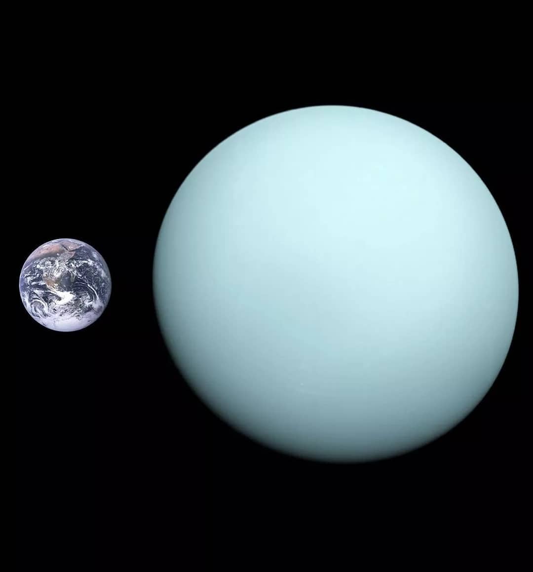 Astronomiaum 🌎🚀 on Twitter: "Nosso planeta Terra comparado com Urano. https://t.co/gmakiBgDvg ...