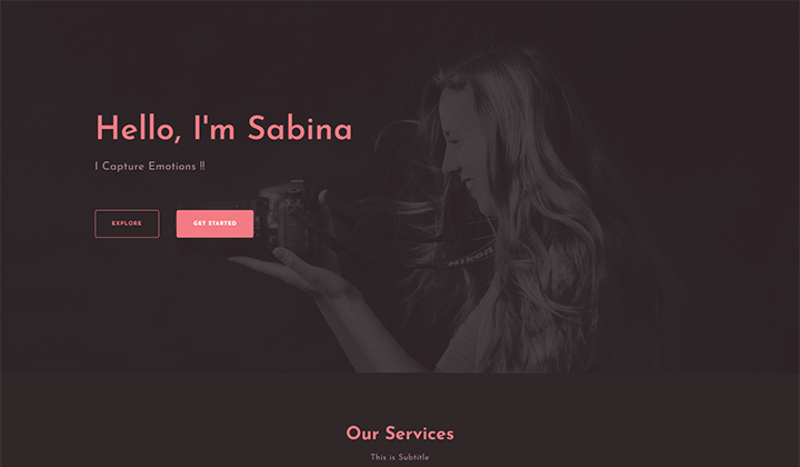 ThemeHunk on Twitter: "Photography Portfolio - WordPress Template For Photography Portfolio ...