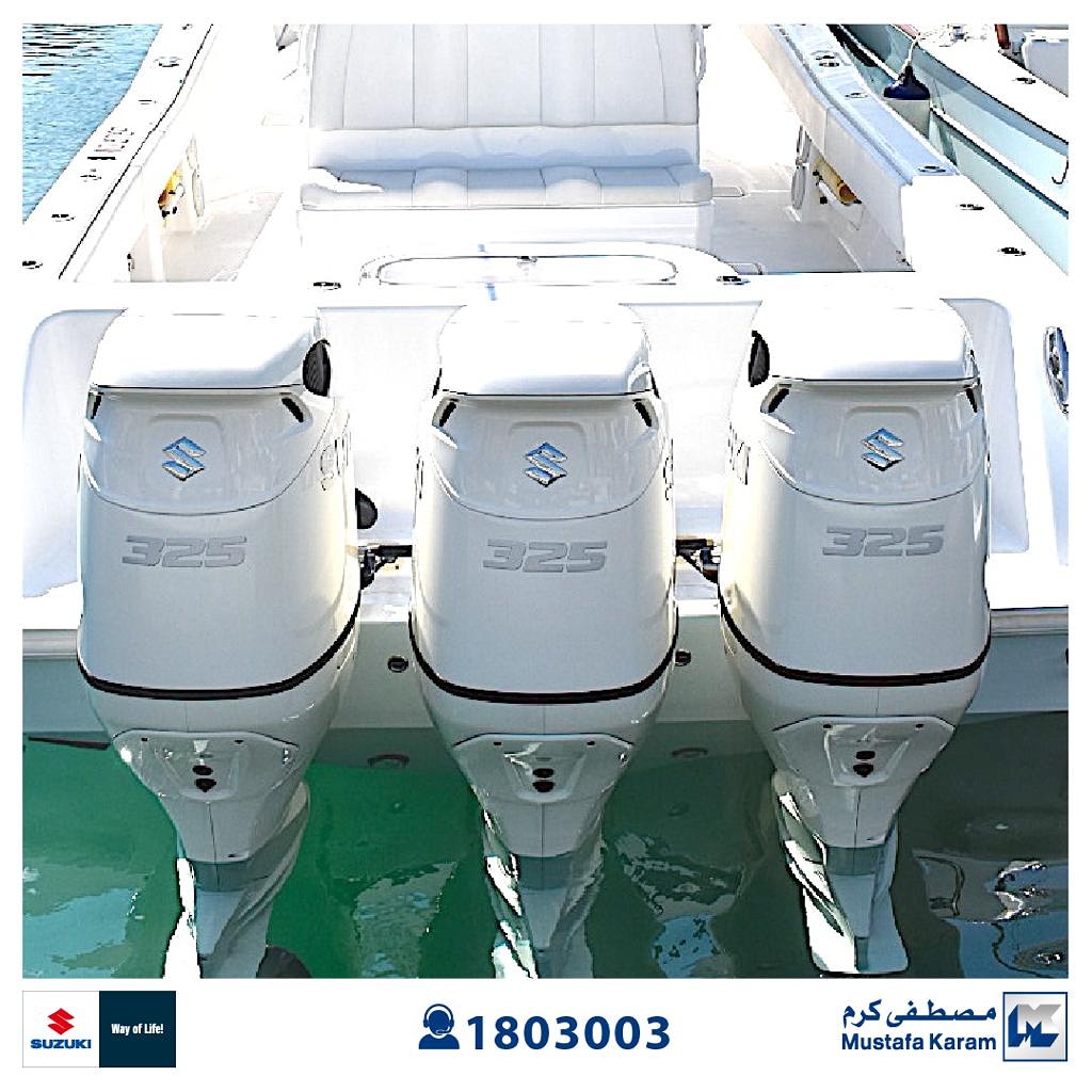 suzukikuwait on Twitter: "Suzuki Marine Triple DF325 Installation in Kuwait on Invincible 39ft ...